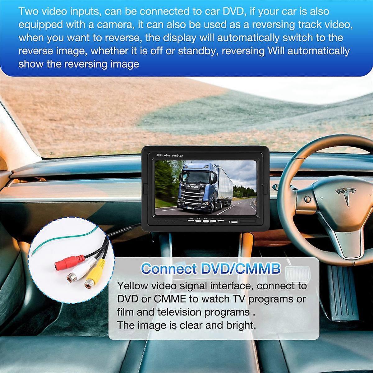 Mini TV 7 Inch HD Monitor 800X480 Portable Car LCD Screens on DVD/CMMB ...