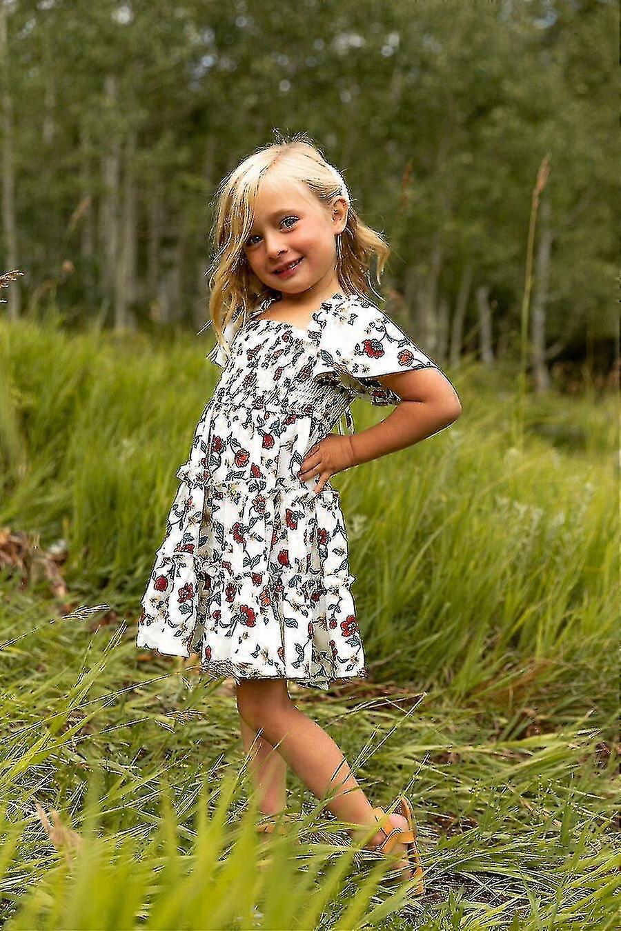 Mother Kids Clothing Family Costume Mom Floral Dress Baby Girl Princess ...