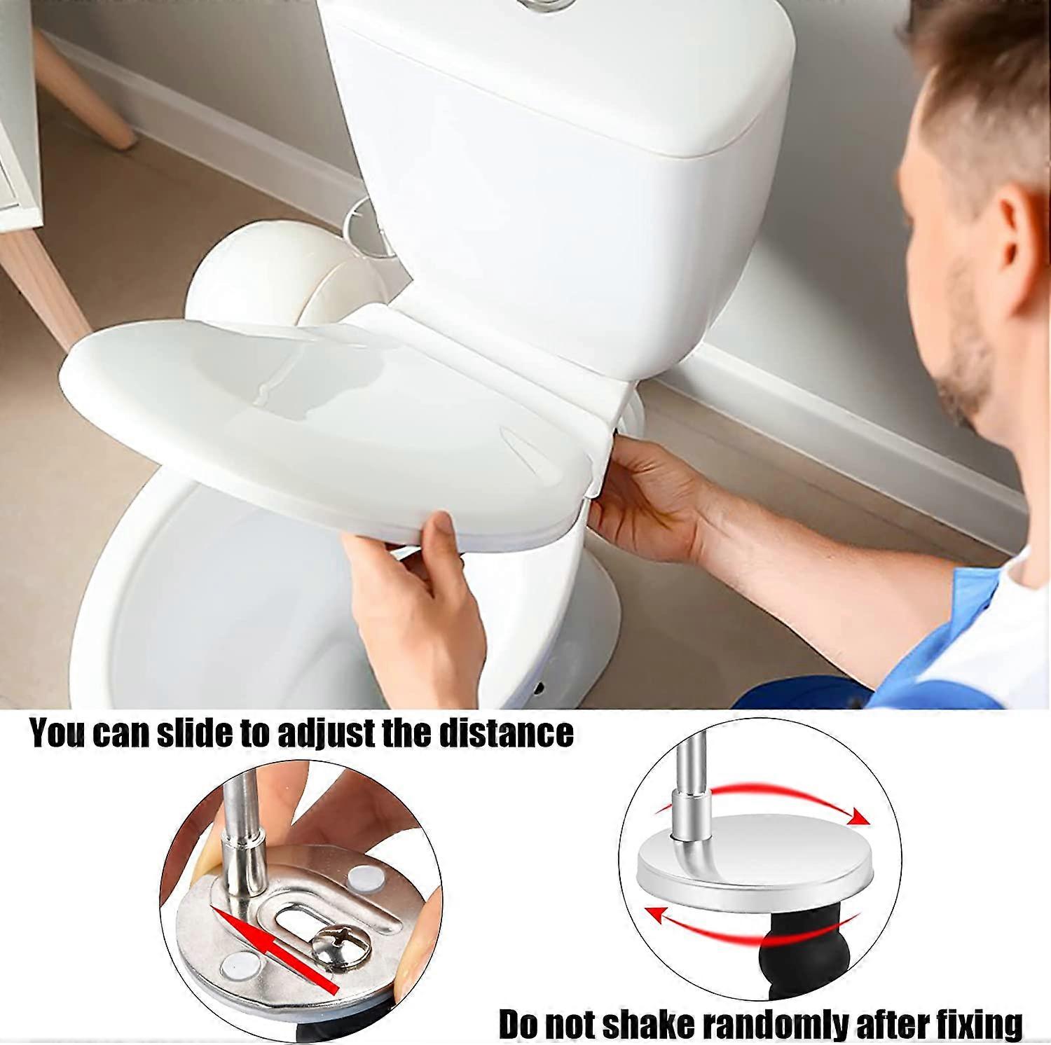 Pack Universal Toilet Seat Fixing Hinged Toilet Seat Cover Toilet Lid ...