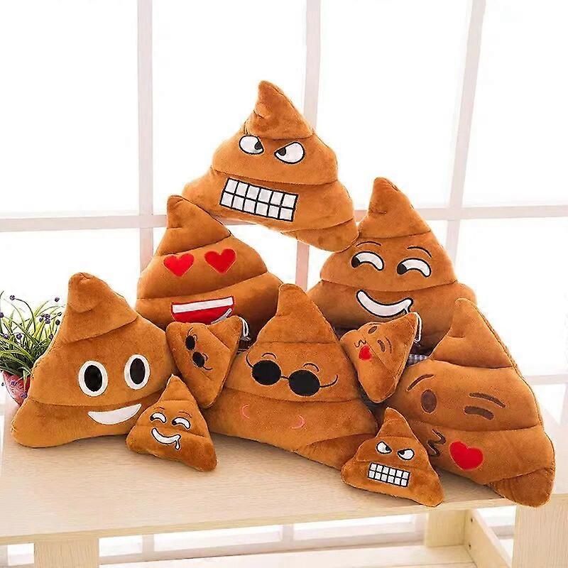 Funny Super Poop Pillow Plush Toy Creative Cute Face Expression Shit ...