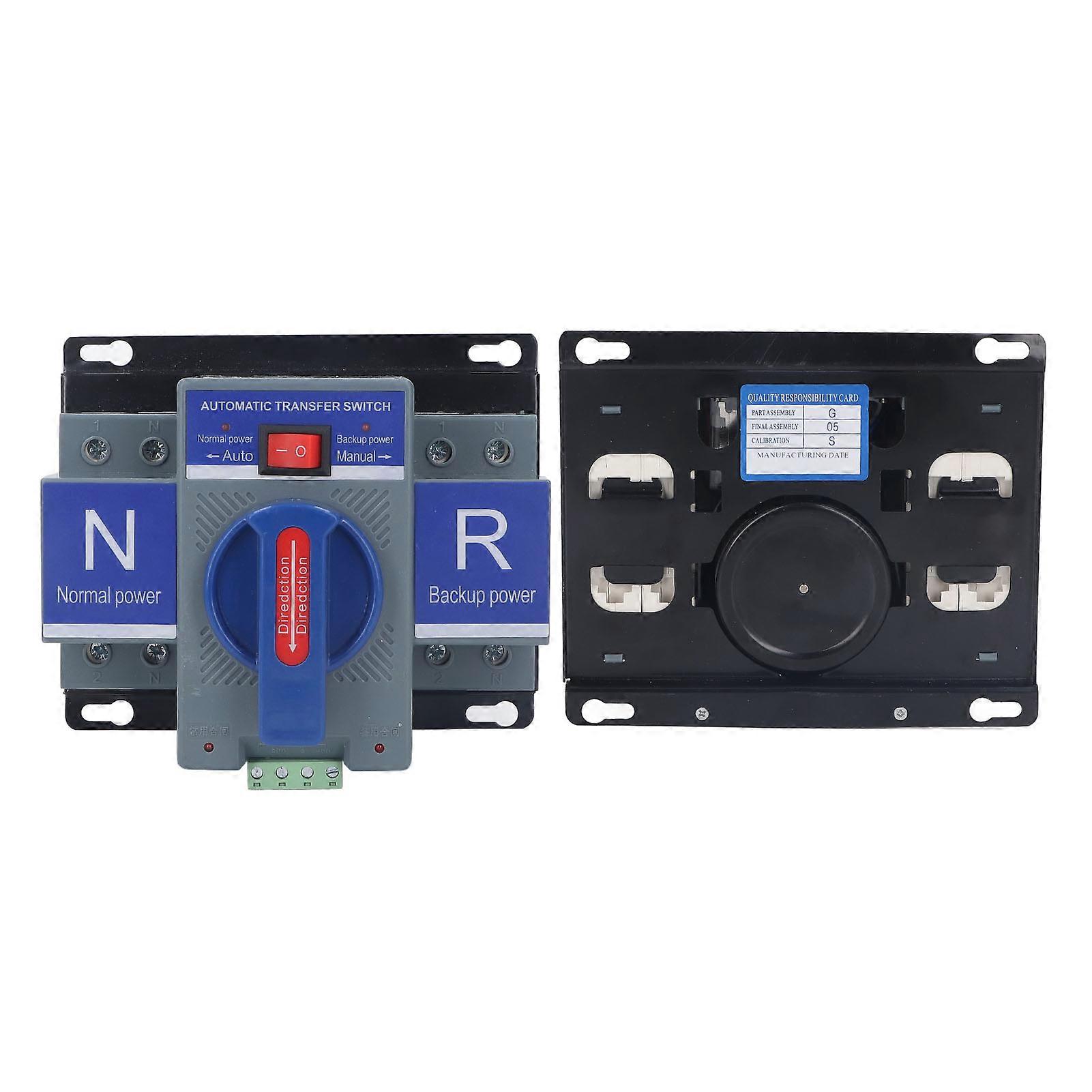 Double Power Automatic Transfer Switch 2P CB Type Mini Changeover ...