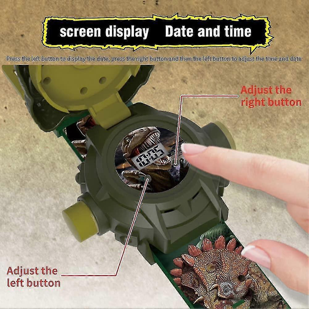 Children Projector Watch With 24 Dinosaur Projection Patterns, 3d ...