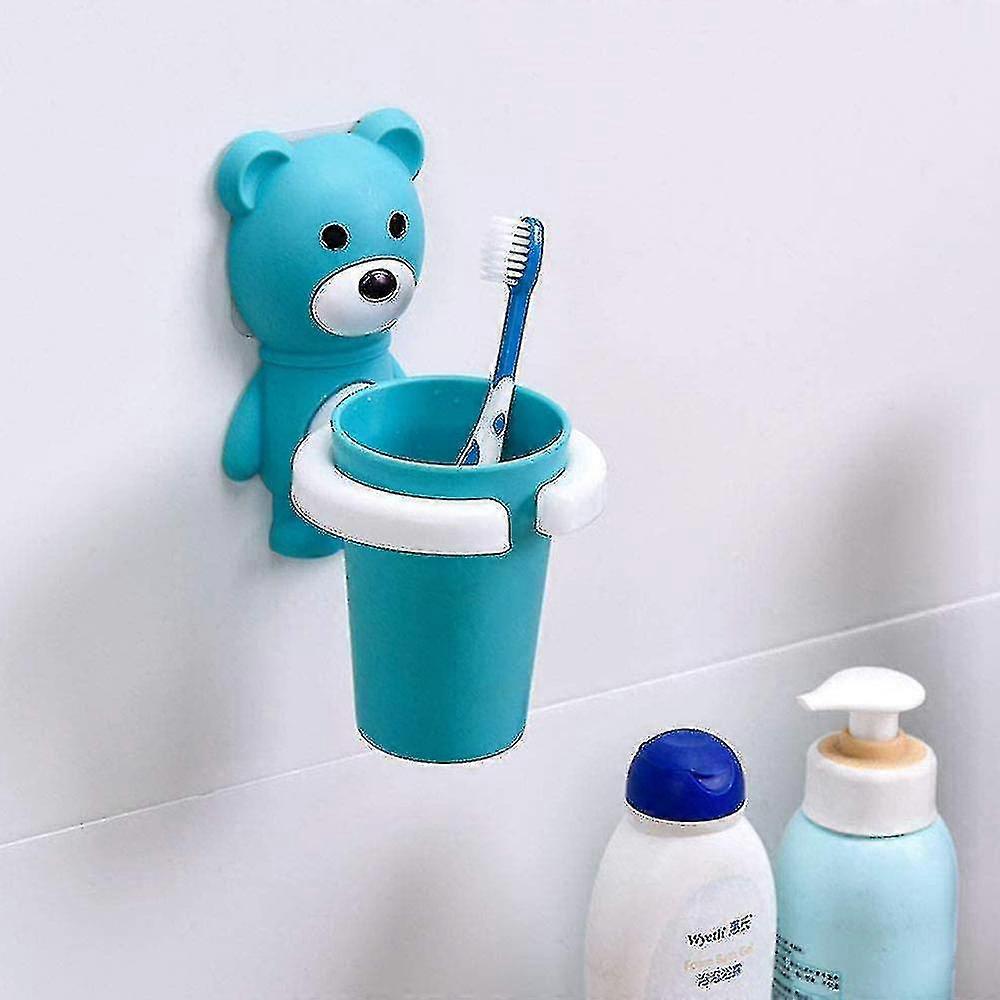 Traceless Suction Wall-mounted Kids Toothbrush Holder, Children's Wall ...