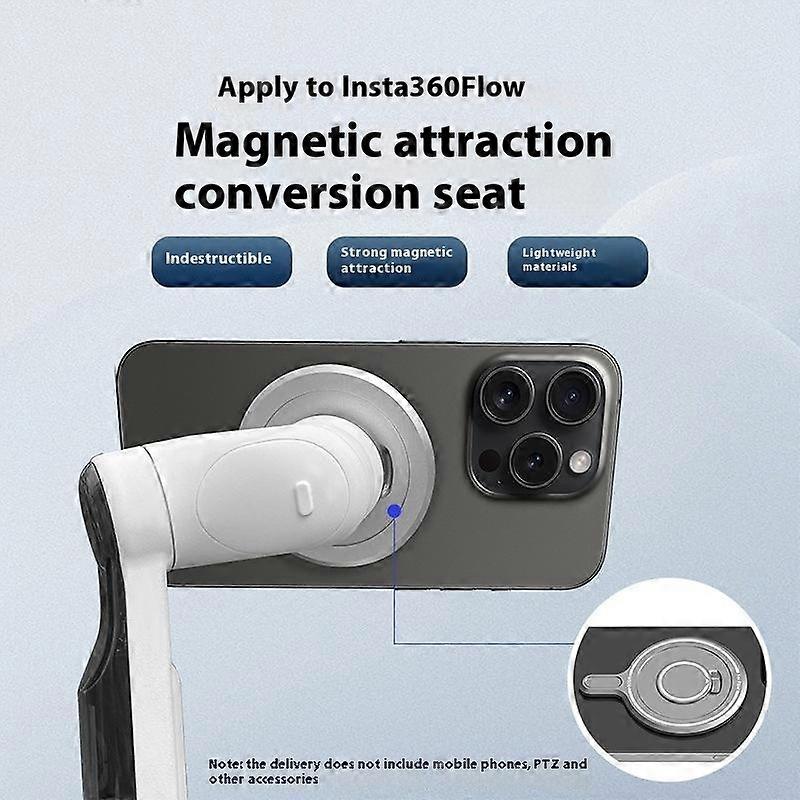 BRDRC For Insta360 Flow Handle Gimbal Magnetic Phone Bracket Compatible ...