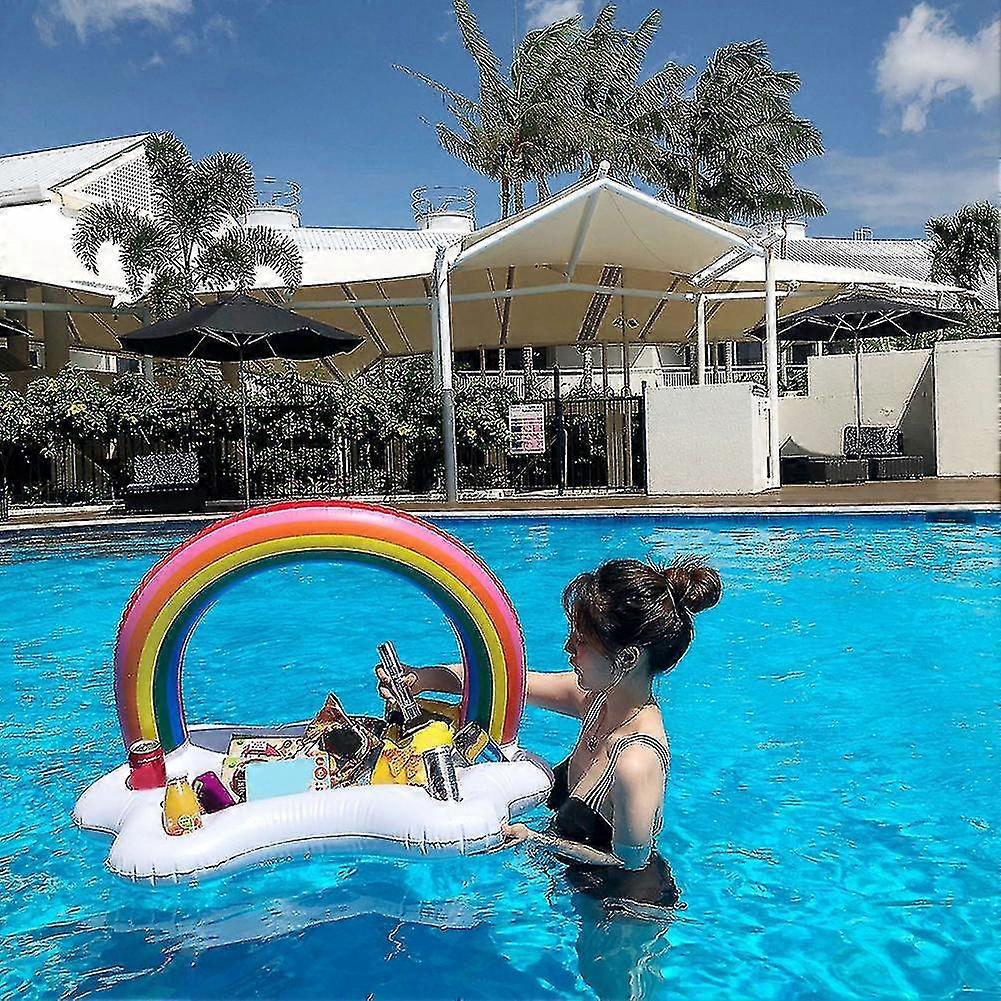 Summer Inflatable Float Beer Drinking Cooler Tablewater Play Float Beer ...