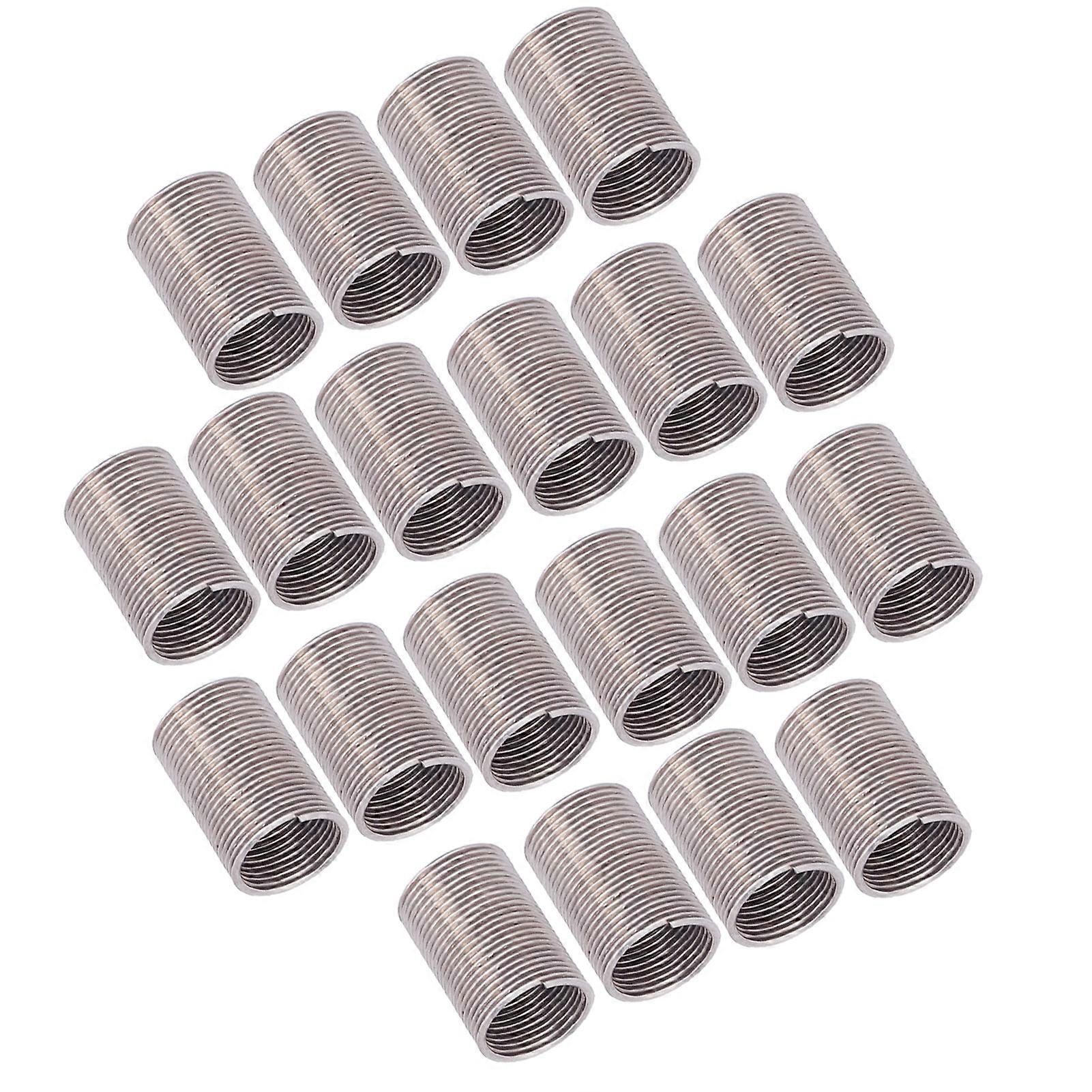 20Pcs Wire Thread Insert M12 x 1 Threaded Repair Reduce Nut Spiral ...