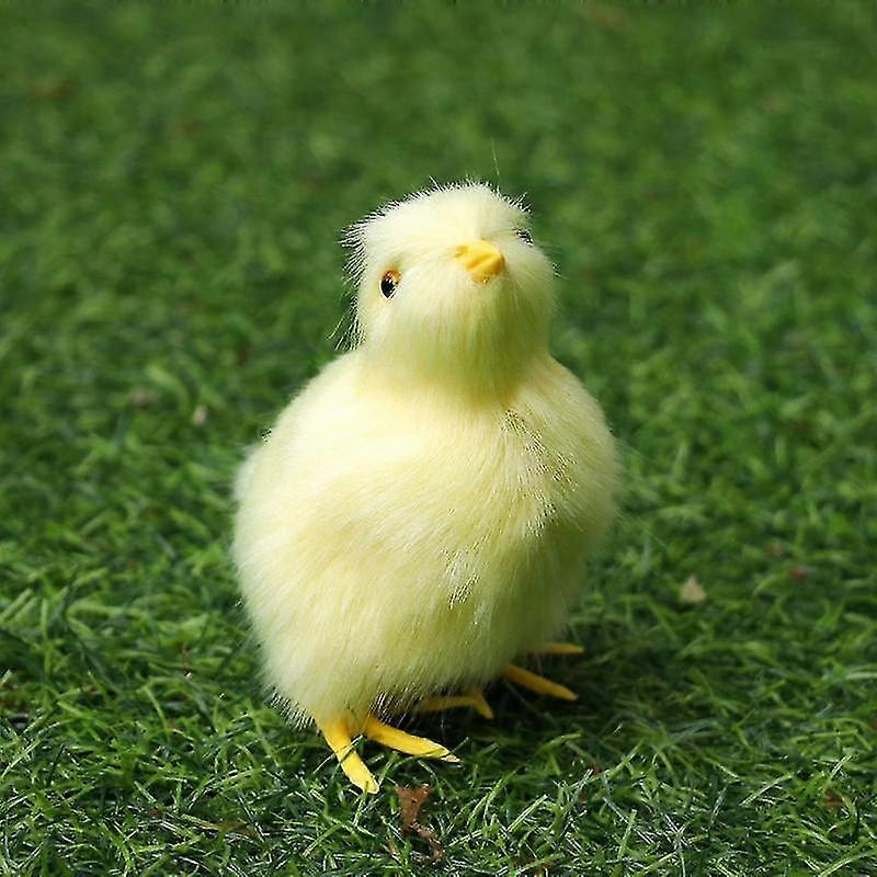 Realistic Chick Decoration Furry Animal Doll Simulation Sound Chicken ...