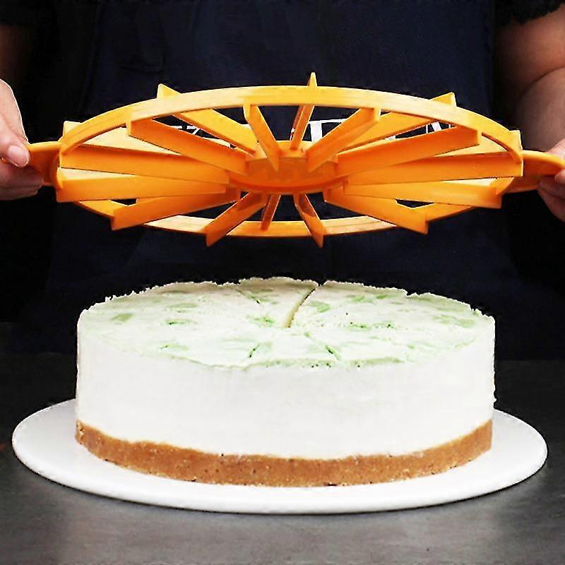 Cake Divider 10/12 Slices Manual Ergonomic Handle Double Sided Labor ...