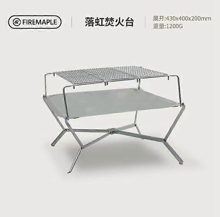 FIREMAPLE folding fire table outdoor portable bonfire barbecue grill ...