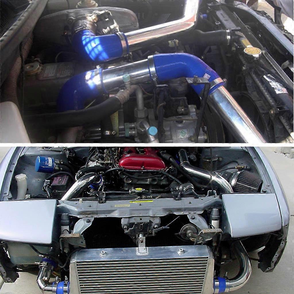 Universal 2.5 Inch Aluminum Intercooler Piping L/S Shape Car Air Intake ...
