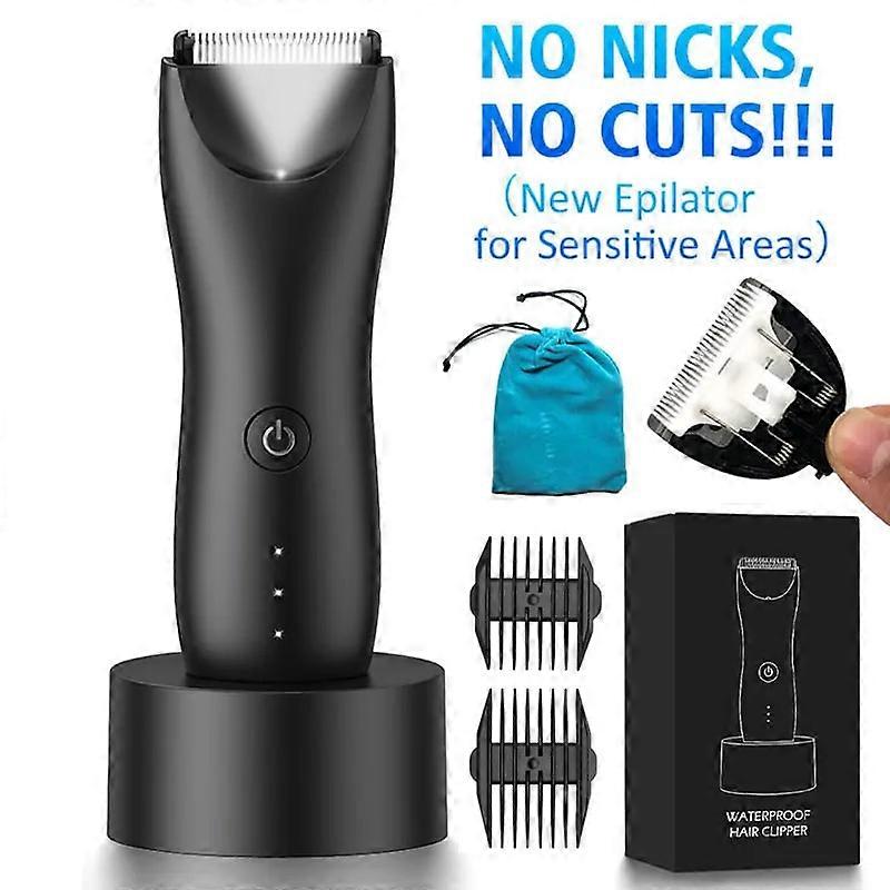 Body Groomer for Private Parts & Pubic Hair Electirc Razor for Men, Wet ...