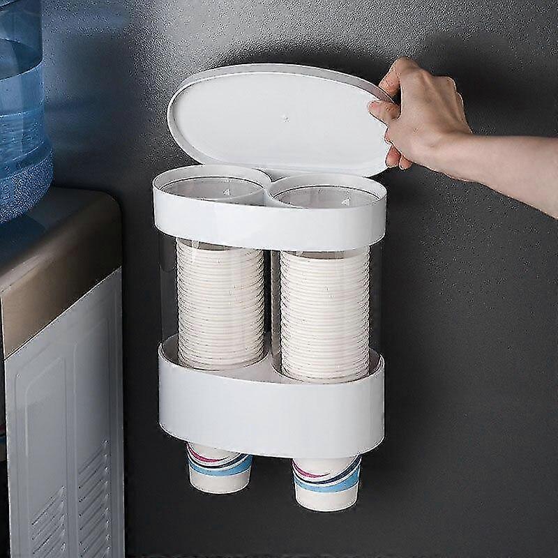 Wall Mounted Cup Holder Disposable Cup Dispenser Paper Cup Holder ...