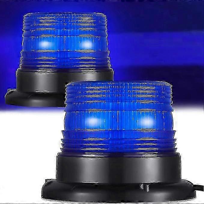 Led Rotating Beacon Warning Light Magnet Orange Led For Car Truck 12v ...