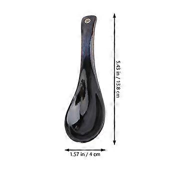 2pcs Creative Ceramic Spoon Multi-function Chinese Style Scoop Porridge ...