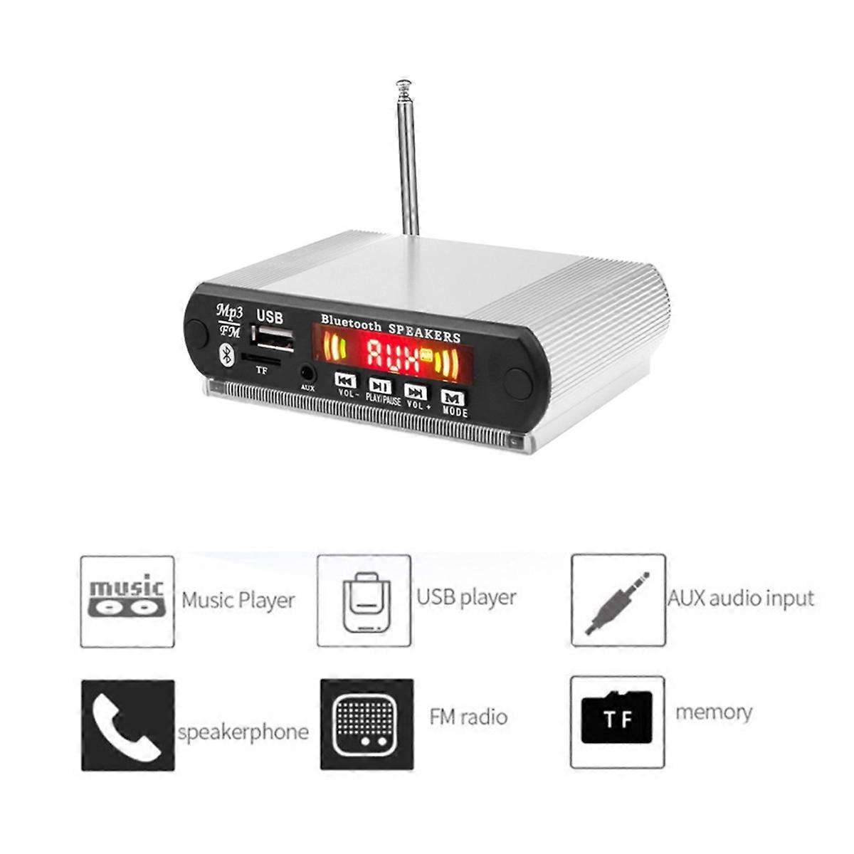Bluetooth MP3 Player Decoder Board FM Radio, USB, TF, Wireless Audio ...