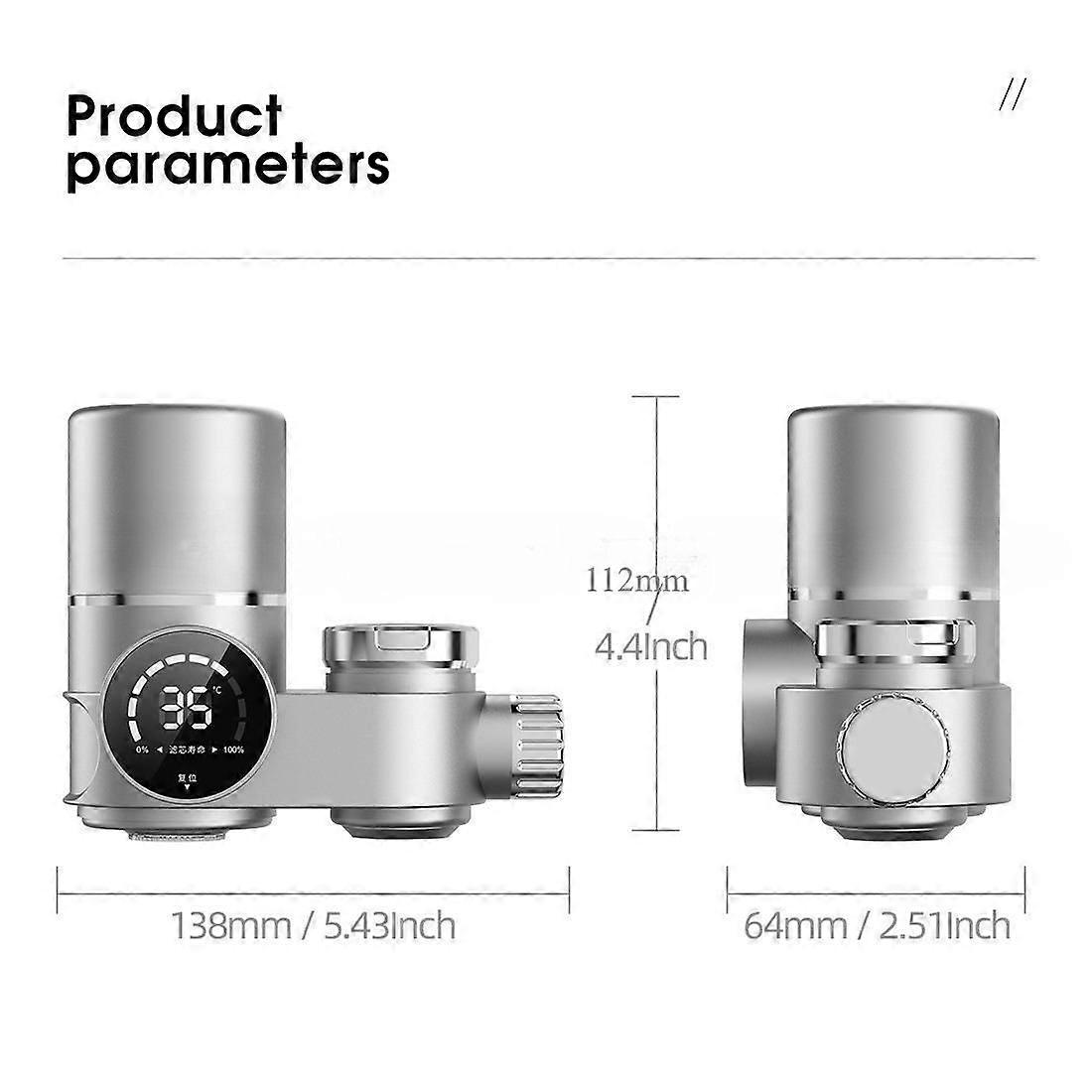 Water Filter for Sink Faucet with UV Light and Real-Time Filter Life ...