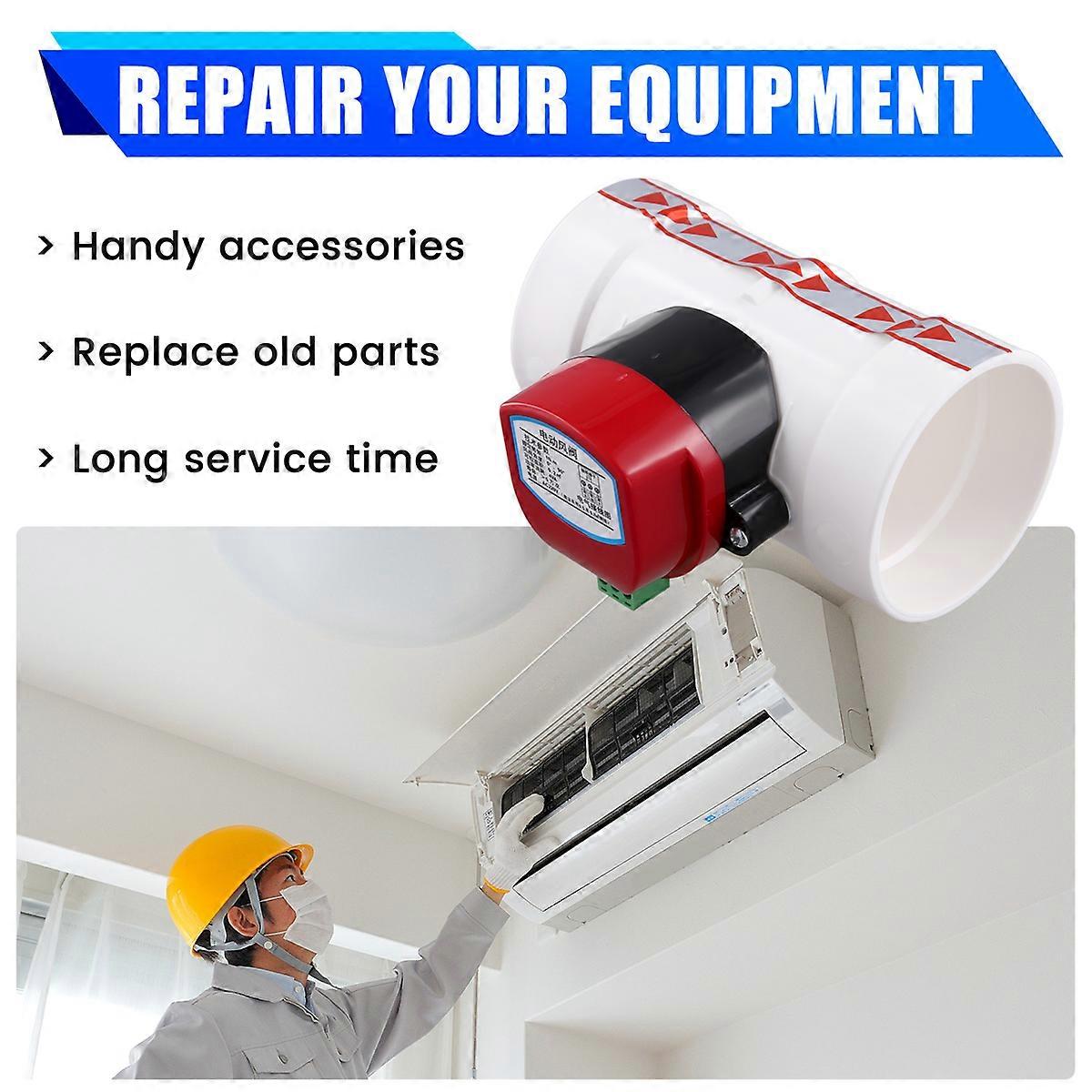 Plastic Motorized Damper PVC Check Valve Air Duct Volume Controller for ...