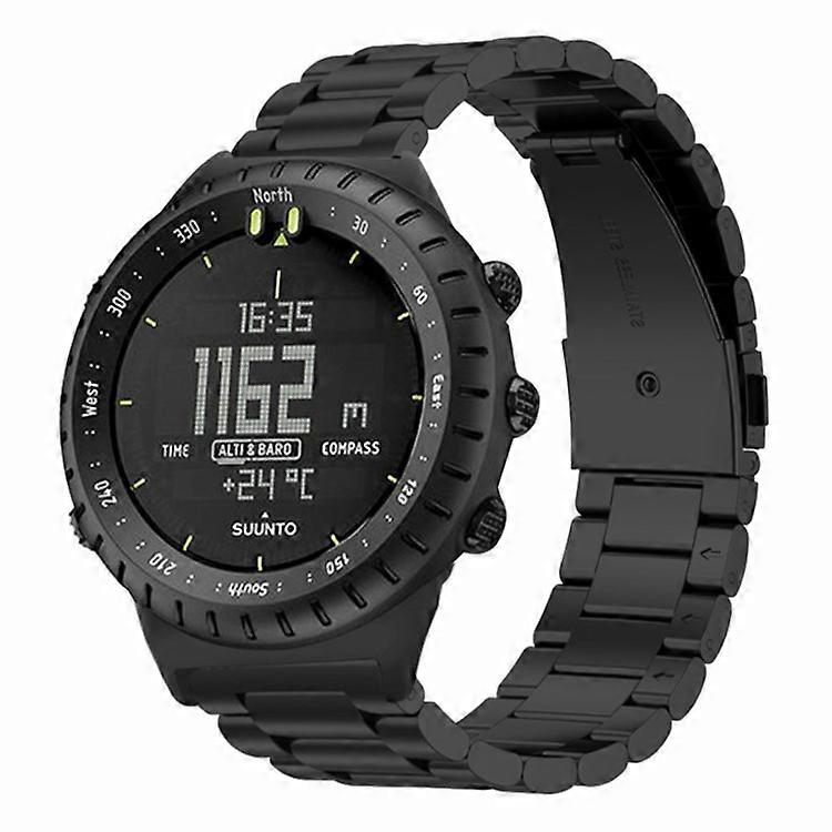Compatible For Suunto Core Watch Band 3-Bead Steel Dual Press Buckle ...