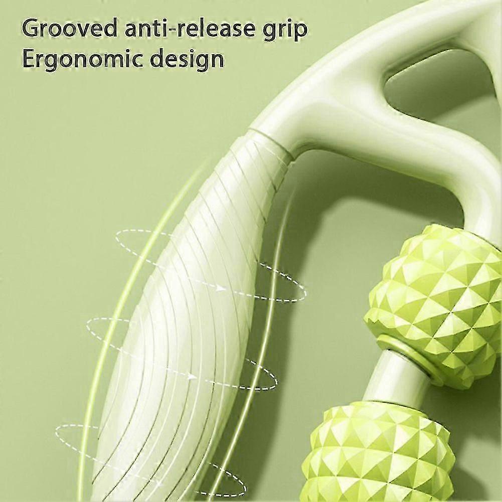 Massage Relax Circular Leg Clamp 9-Wheel Muscle Roller Deep Tissue ...