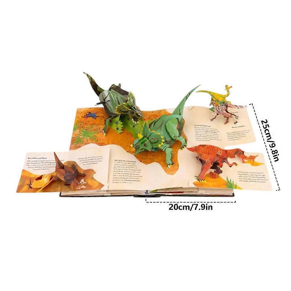 Interactive 3D Dinosaur Encyclopedia Book for Kids Educational Pop-Up ...