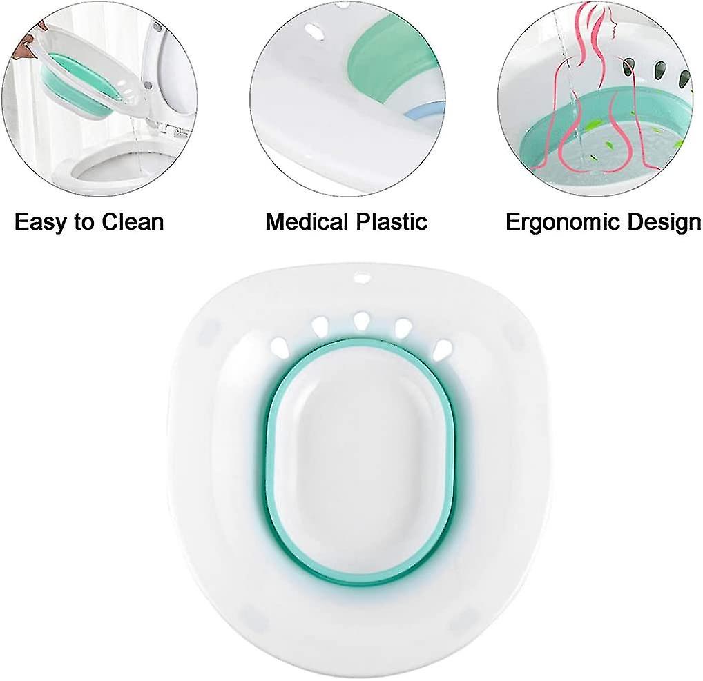 Sitz Bath Foldable Portable Sitz Bath Basin For Toilet For Hemorrhoids ...