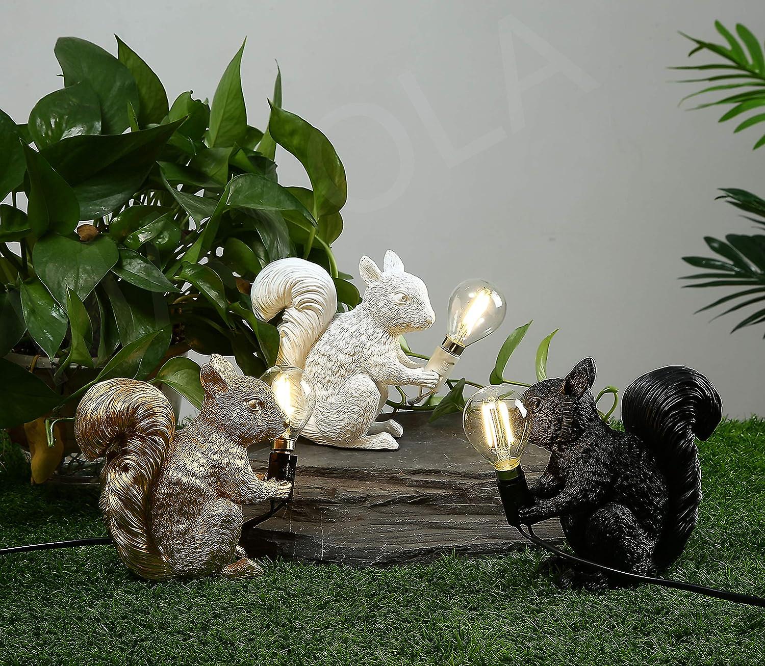 Modern Resin Squirrel Table Light, Resin Squirrel Lighting Fixture For Living Room, Bedroom ...