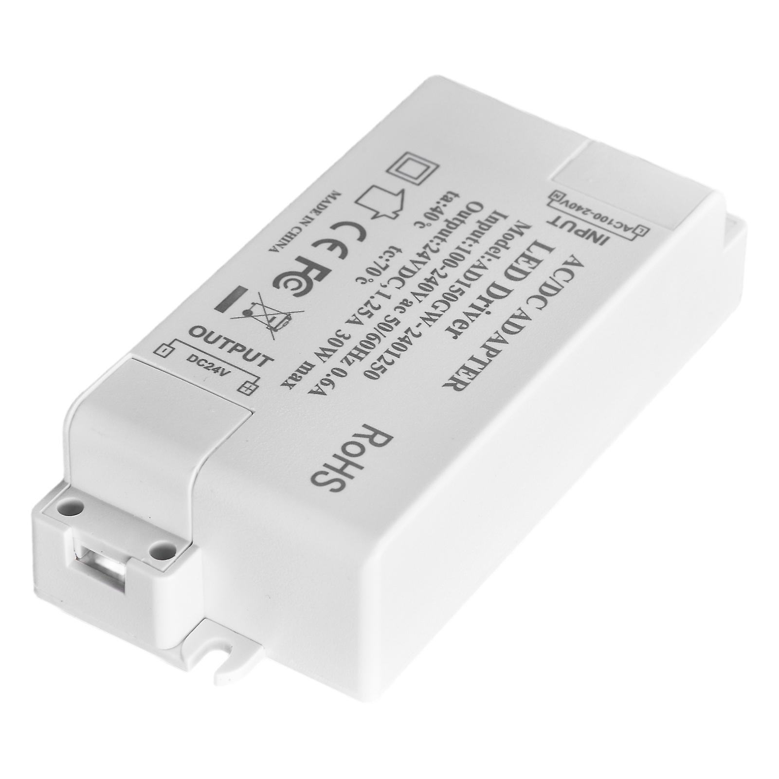 30W DC 24V 1.25A LED Driver Constant Voltage Professional LED Light ...