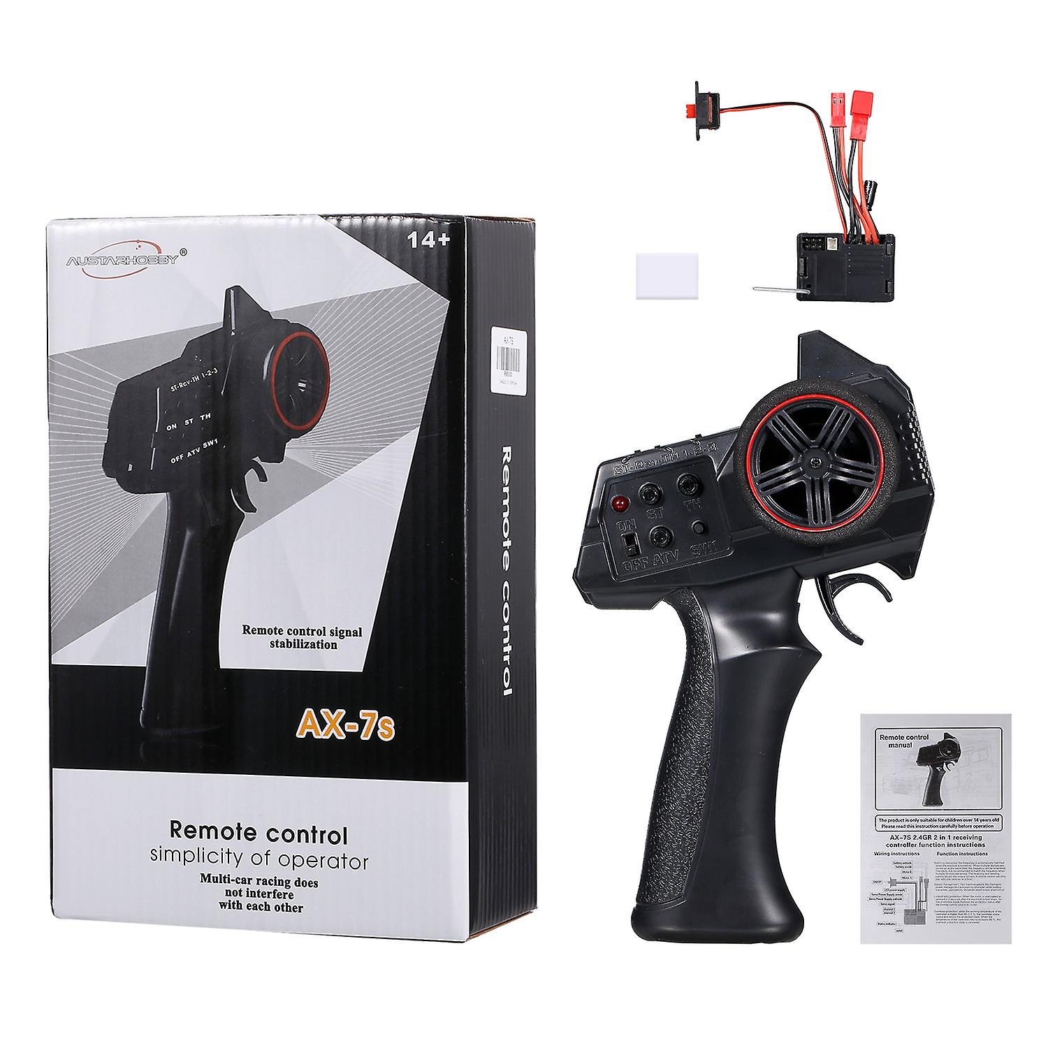 AUSTAR AX-7S 2.4G 3CH Transmitter Remote Controller with 2 in 1 ...