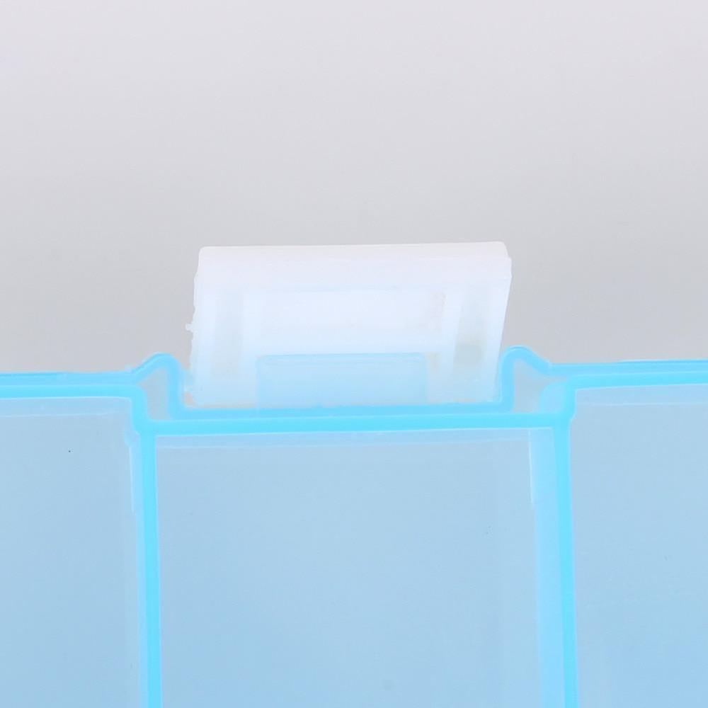 Plastic Storage Boxes 15 Slots Adjustable Packaging Transparent Tool ...
