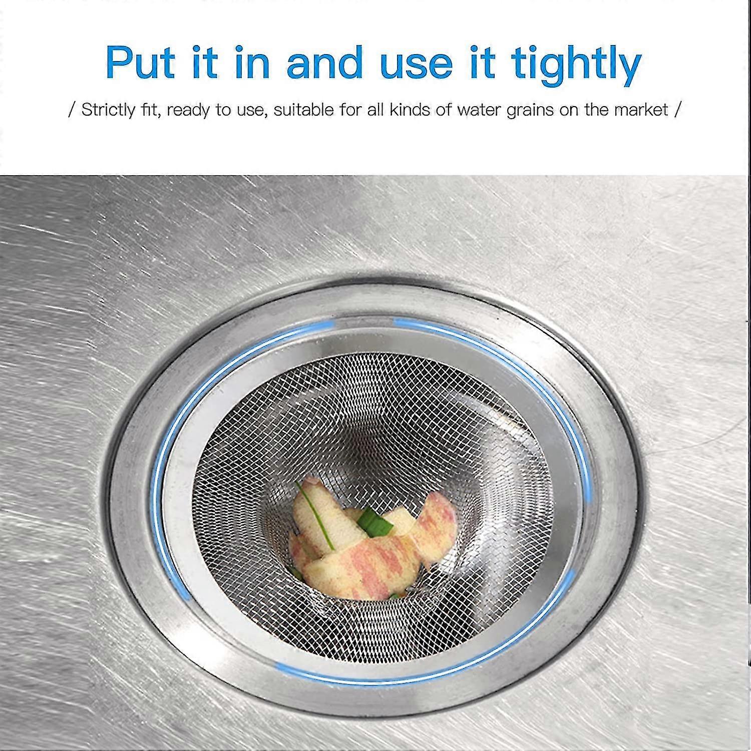 4pcs Stainless Steel Kitchen And Bathroom Sink Strainer Set | Fruugo UK