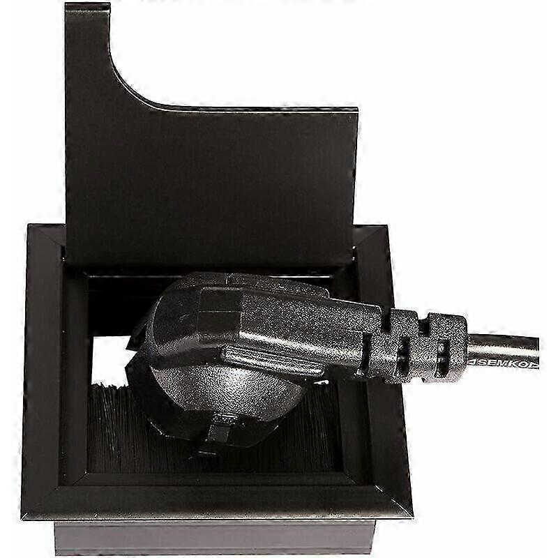 80x 80mm Desk Grommet Cable Grommet for Desk Table Home Furniture Black ...