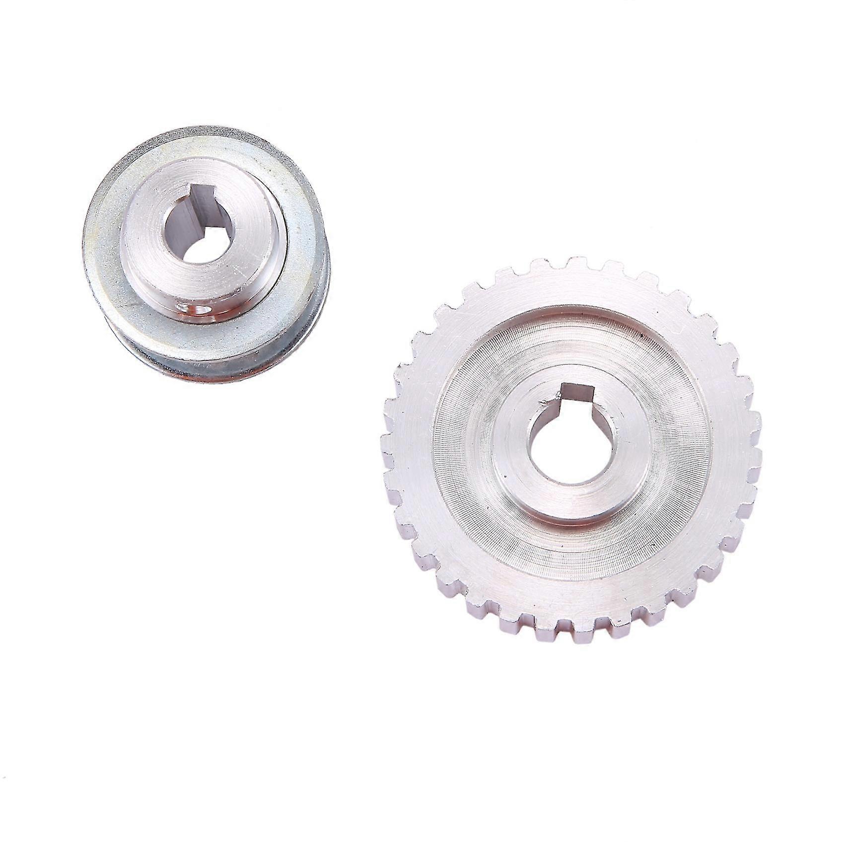 2Pcs Metal Synchronous Pulley Gear Motor Belt Gear Drive Wheel Gear ...