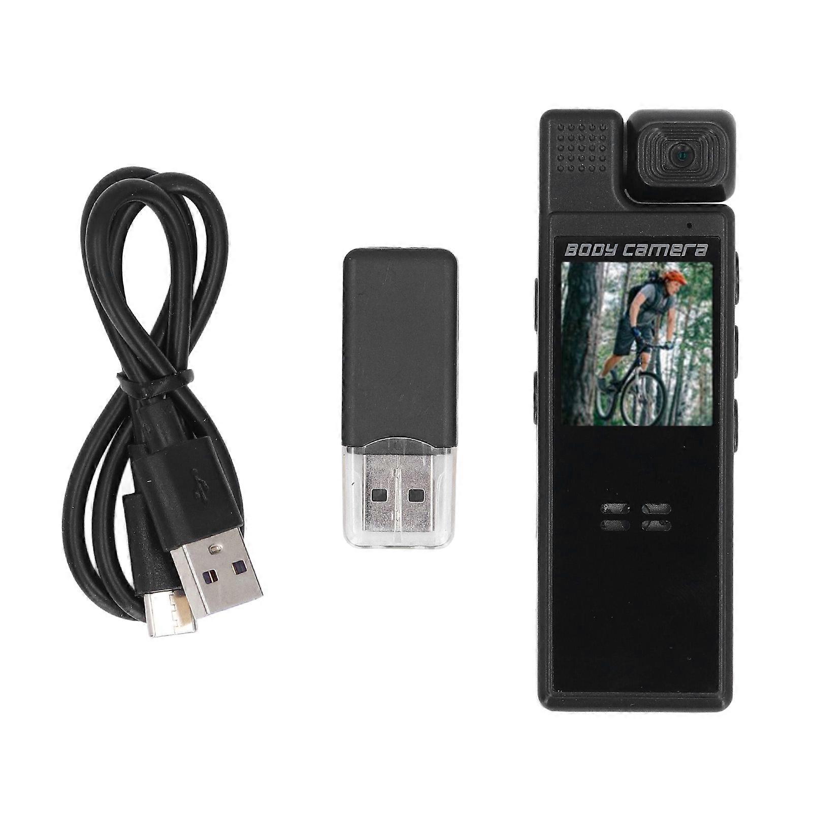 Body Cam 1080P HD 180 Degree Rotation WIFI Hotspot Motion Detection Law ...