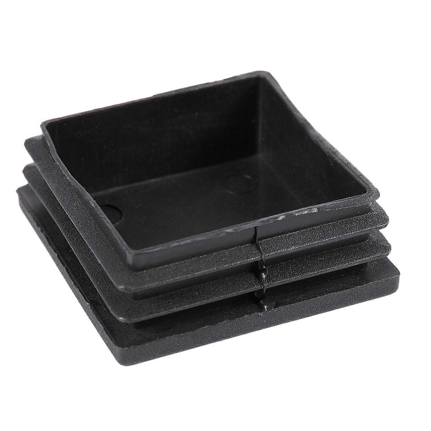 50mm x 50mm Plastic Square End Blind Plugs Cap Pipe Inserts 12pcs ...