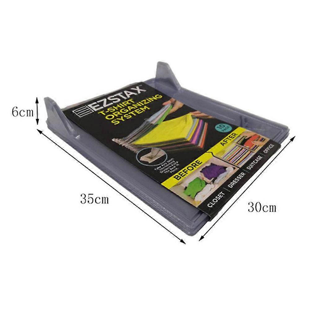 10-Pack Wardrobe Folding Board - Tee Shirt Organizer - Stackable ...