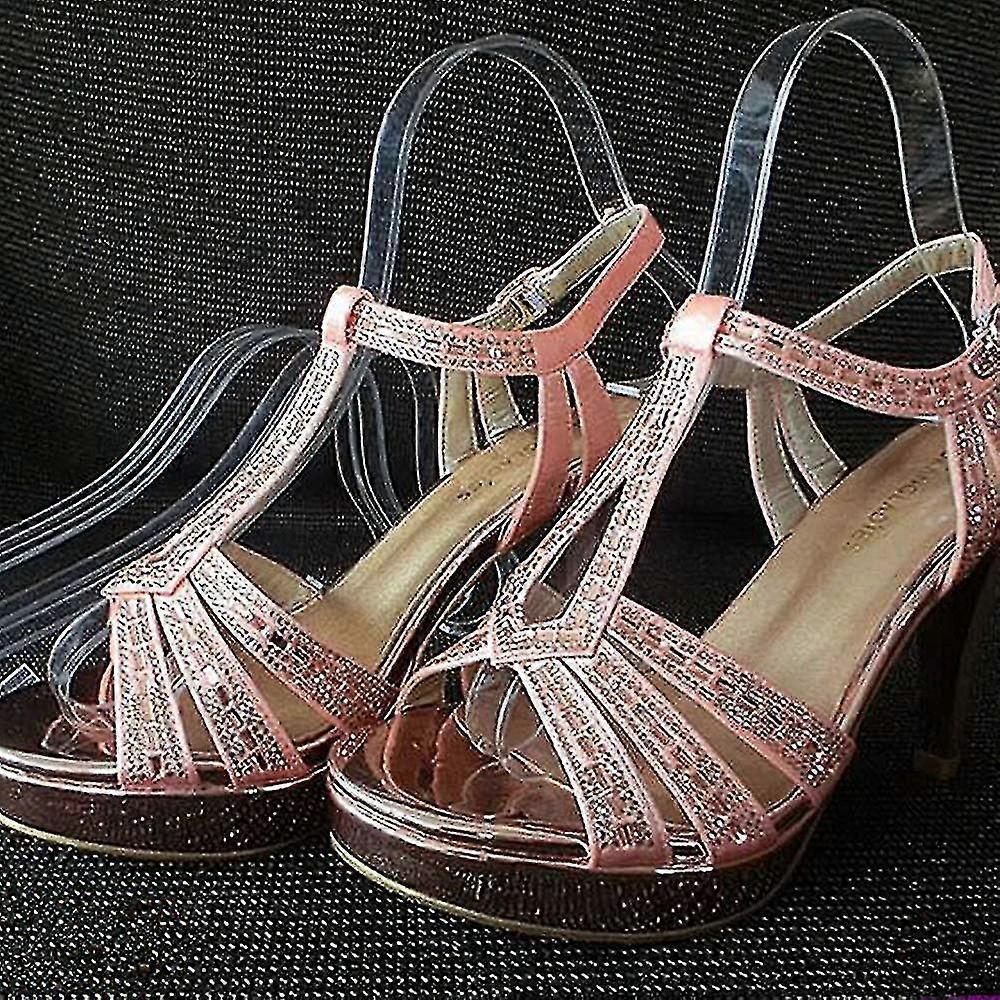 10 Pcs/5 Pairs Acrylic Clear Sandal Shoes Display Stand Inserts Holders ...
