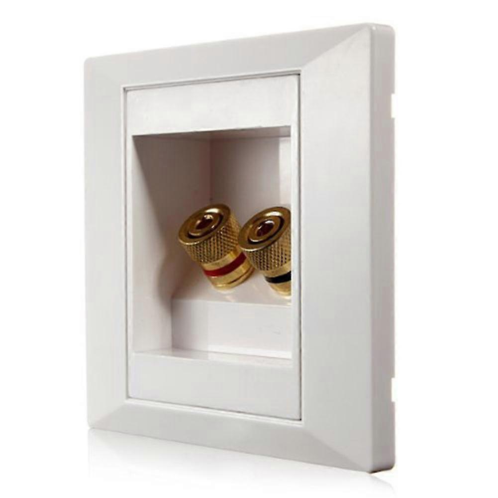 Wall Socket Connection Port With 2 Jack Speaker White | Fruugo UK