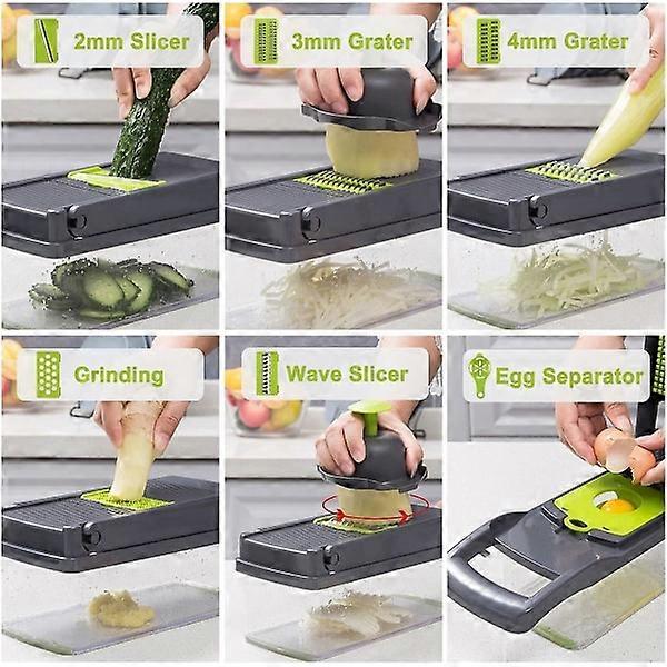Upgraded Version 14 in 1 Large Safety Chopper Vegetable Chopper | Fruugo UK