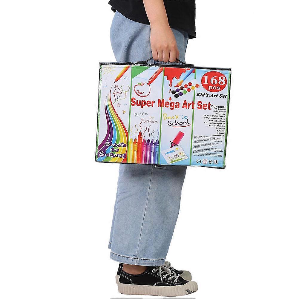 168Pcs Drawing Set Painting Supplies Kit Color Pencils Art Set For Kids ...