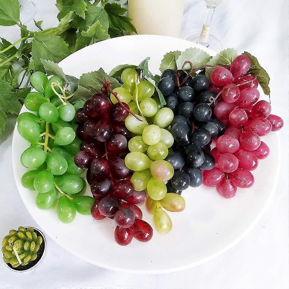 10 Pack Assorted Artificial Grapes Frosted Grape Clusters Decorative ...