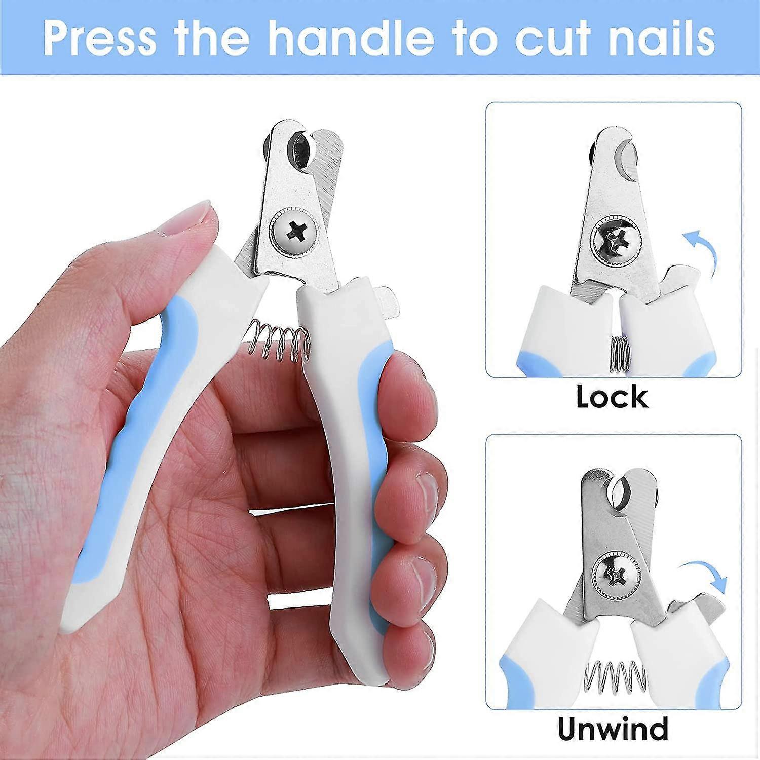 Pet Nail Clipper, Dog Nail File, Professional Clipper With Guard And ...