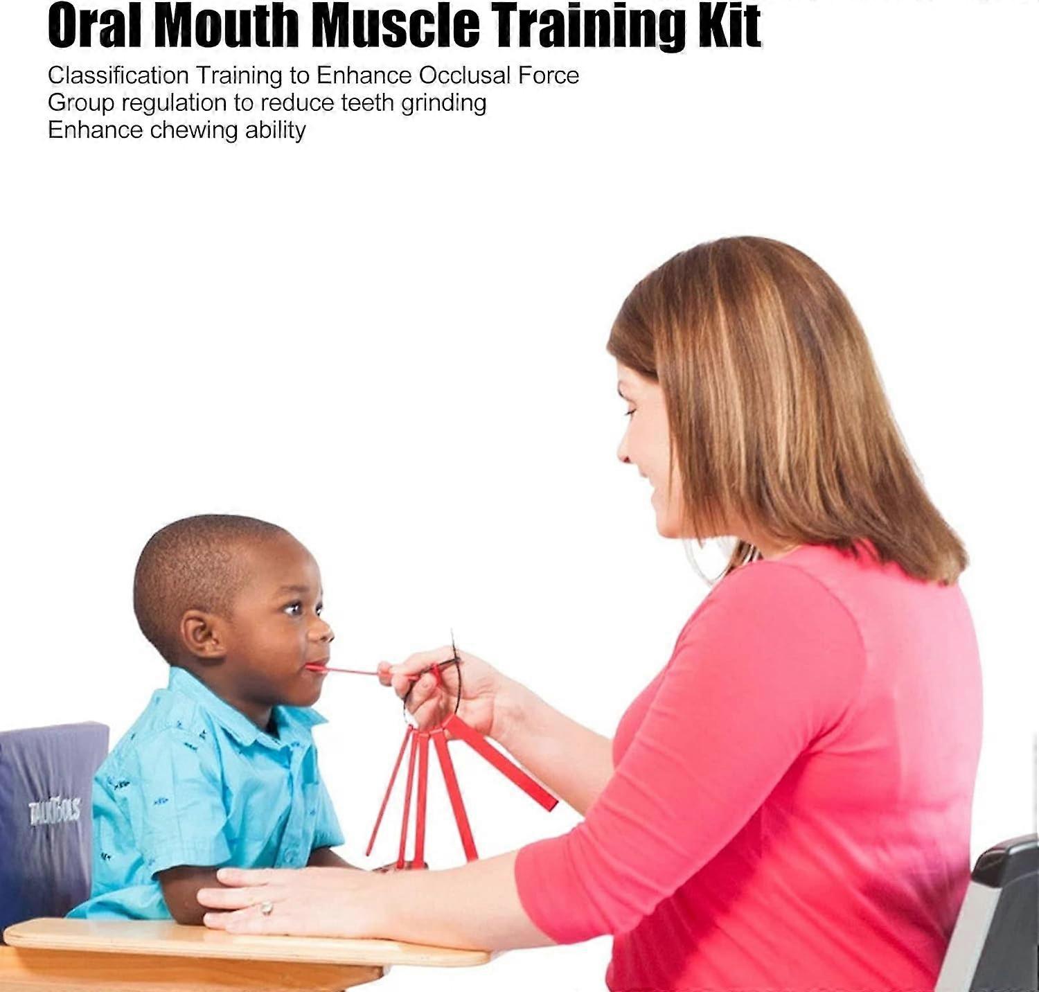 Dental Bite Blocks,Tongue Muscle Trainer,7pcs Tongue Tip Exercise Set ...