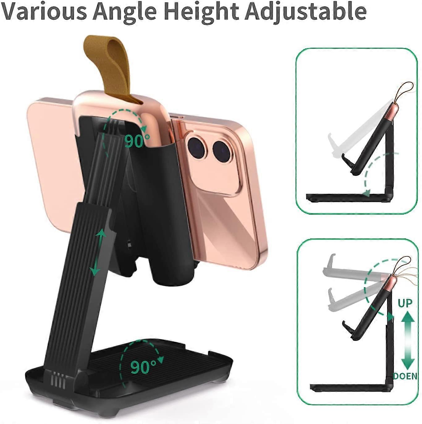 Cell Phone Stand Foldable,Angle Height Adjustable Expanding Mobile ...