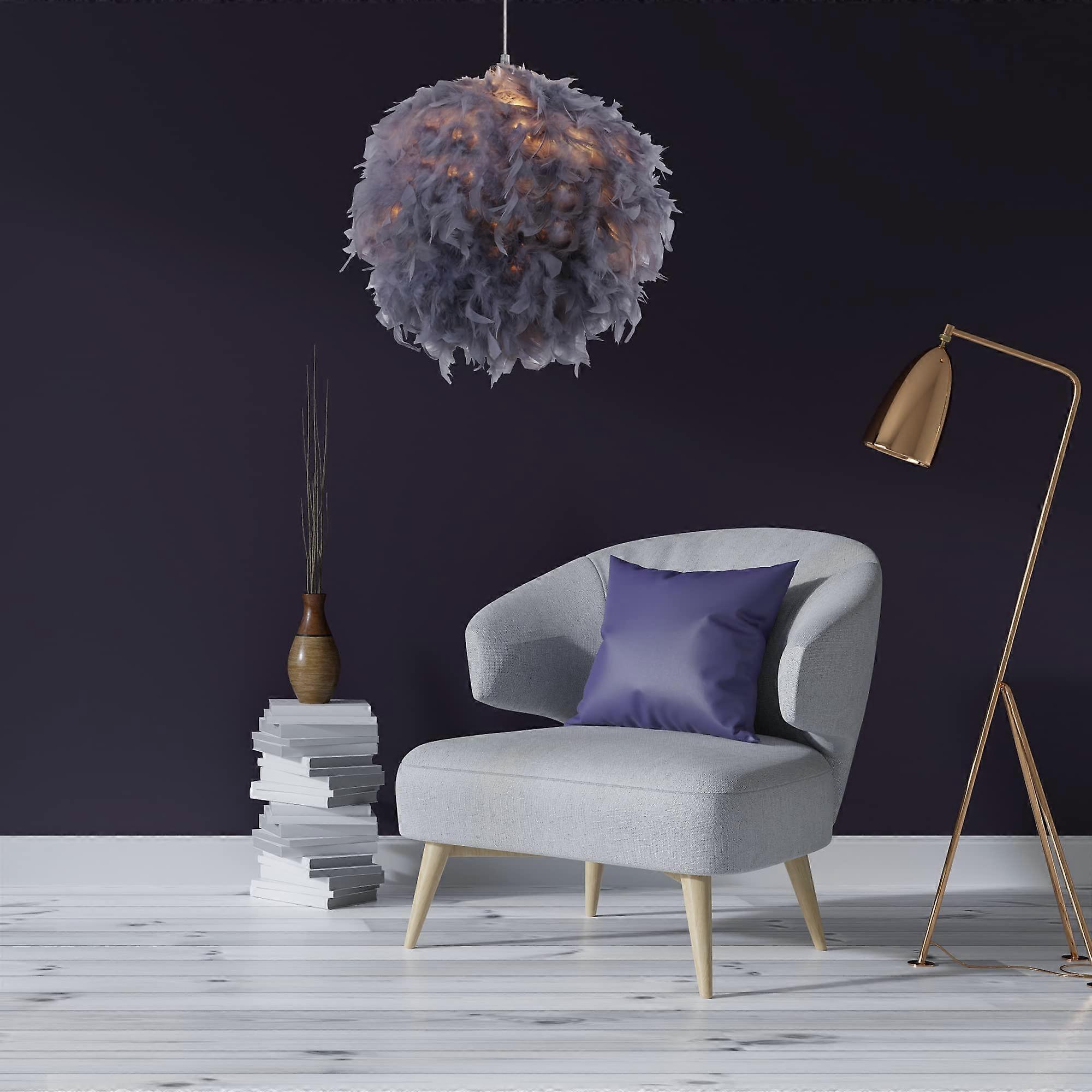 Feather Light Shade | Lamp Shades for Pendant Ceiling Light, Table Lamp ...