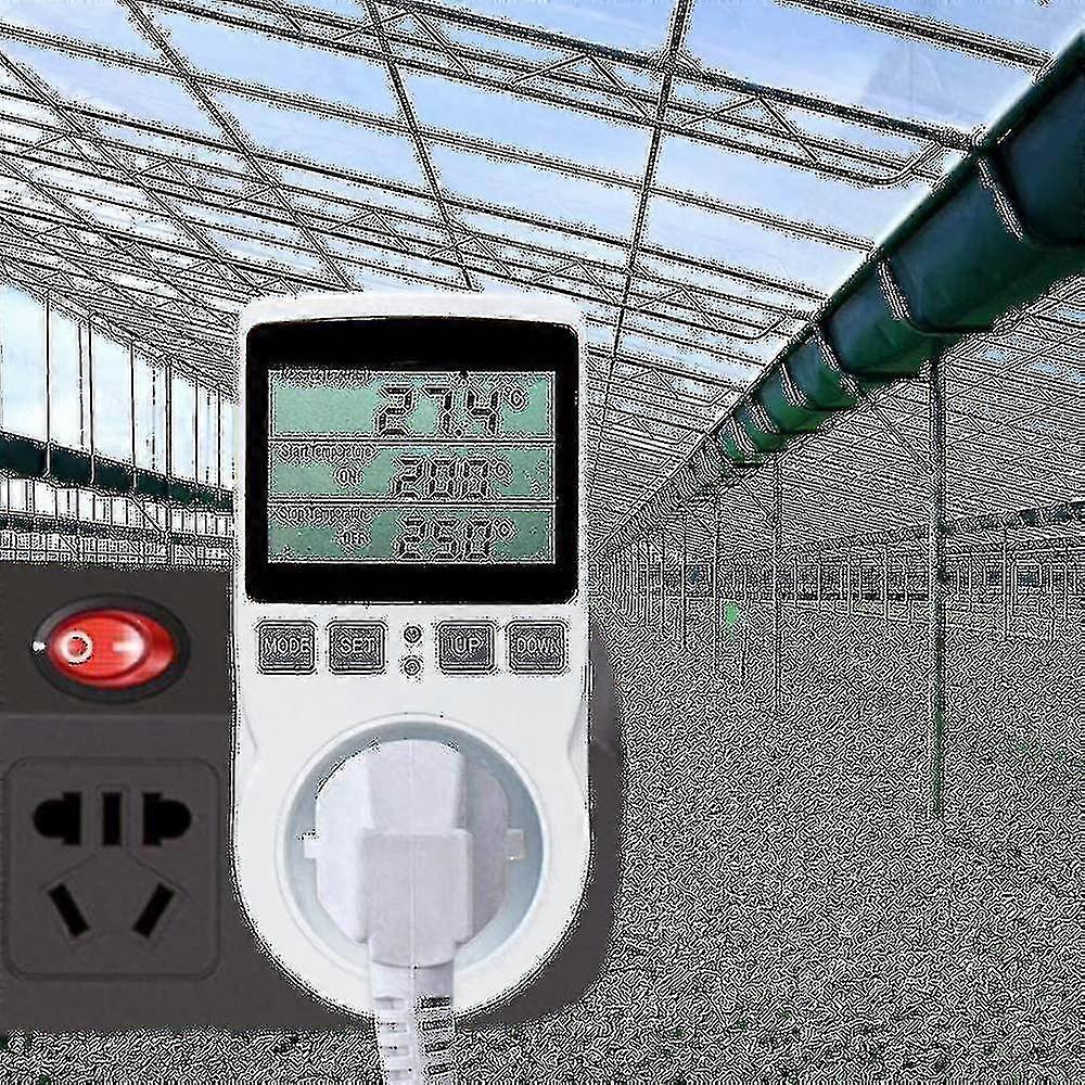 Digital Heating Cooling Thermostat Socket Lcd Temperature Controller 3273