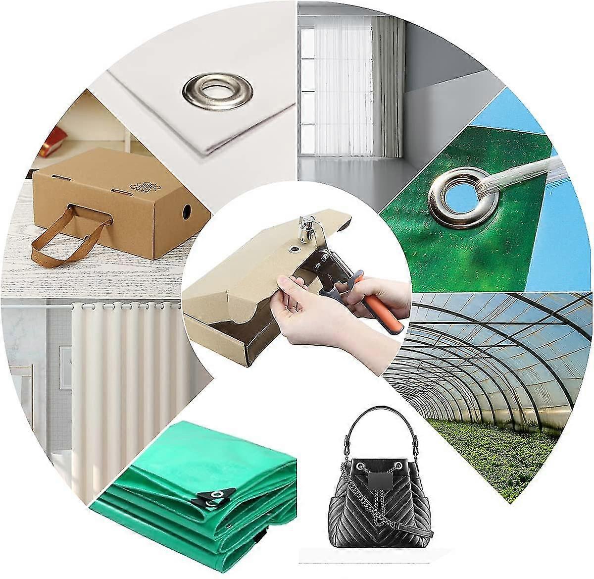 eyelet pliers, professional eyelet puncher set with 500 pieces (inner ...