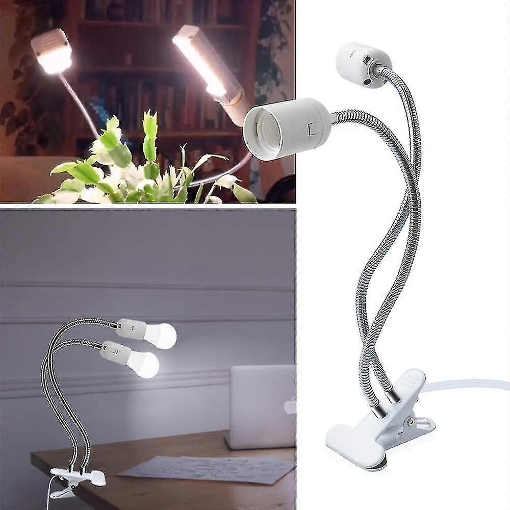 Clip Lamp Holder E27, Clamp Holder With 2 Sockets, With Double On/off ...
