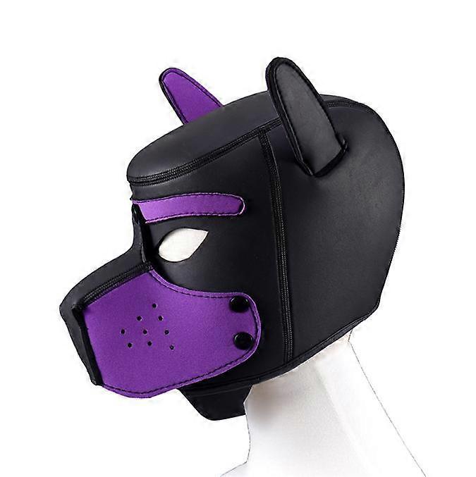 Pink Pig Mask Sexy Cosplay Role Play Pig Full Head Mask Soft PU Leather ...