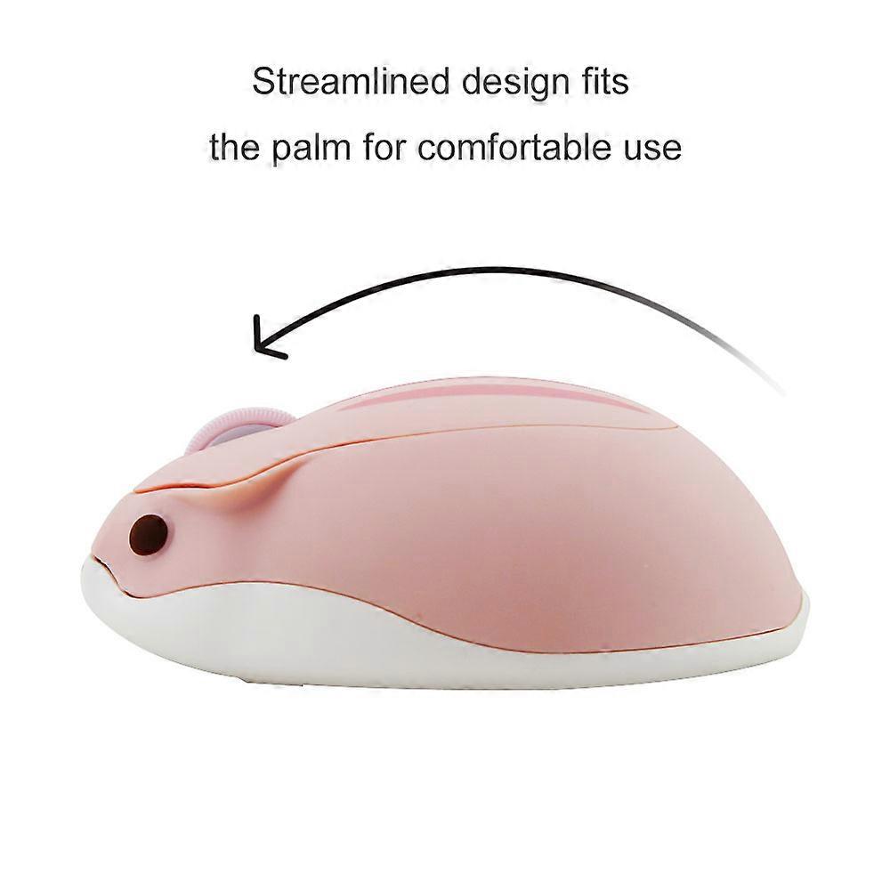 Optical Wireless Computer Mouse Cute Cartoon Anime Hamster Shape USB ...