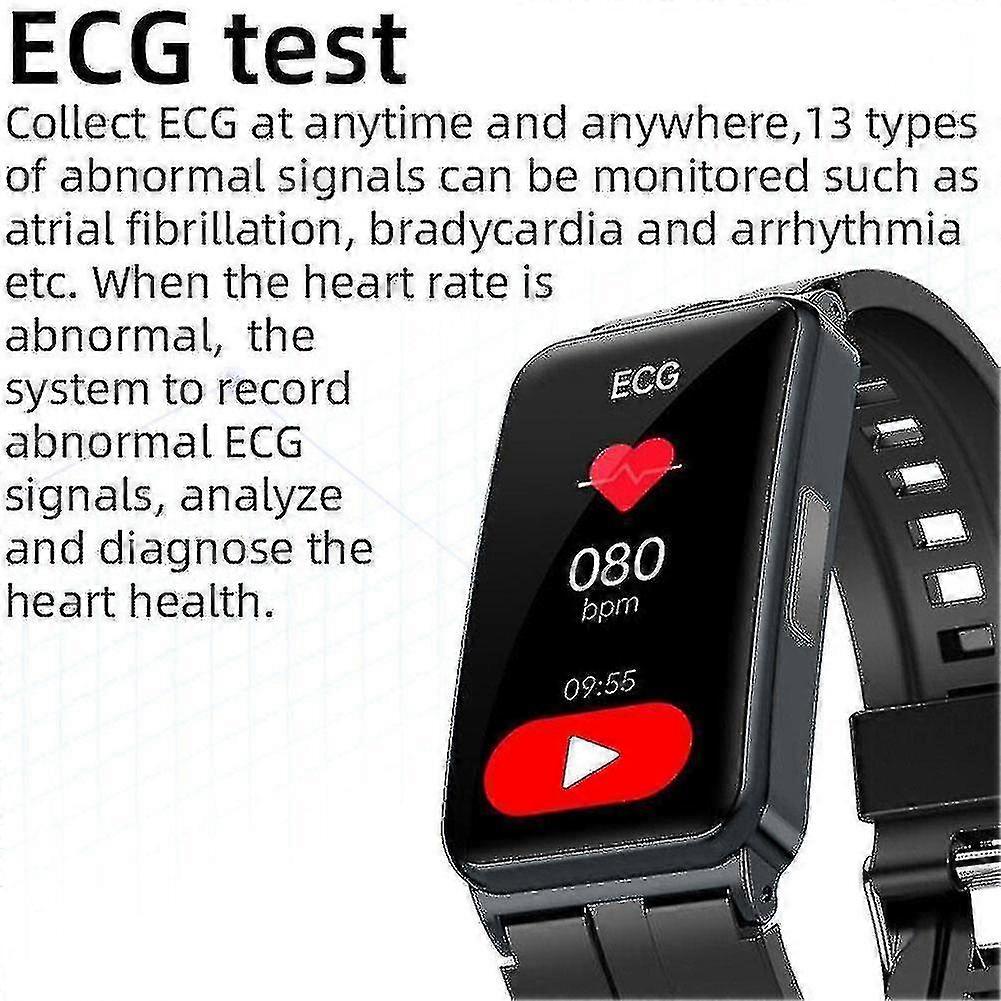 Blood Glucose Sugar Smart Watch Body Temperature Ecg Hrv Monitor ...